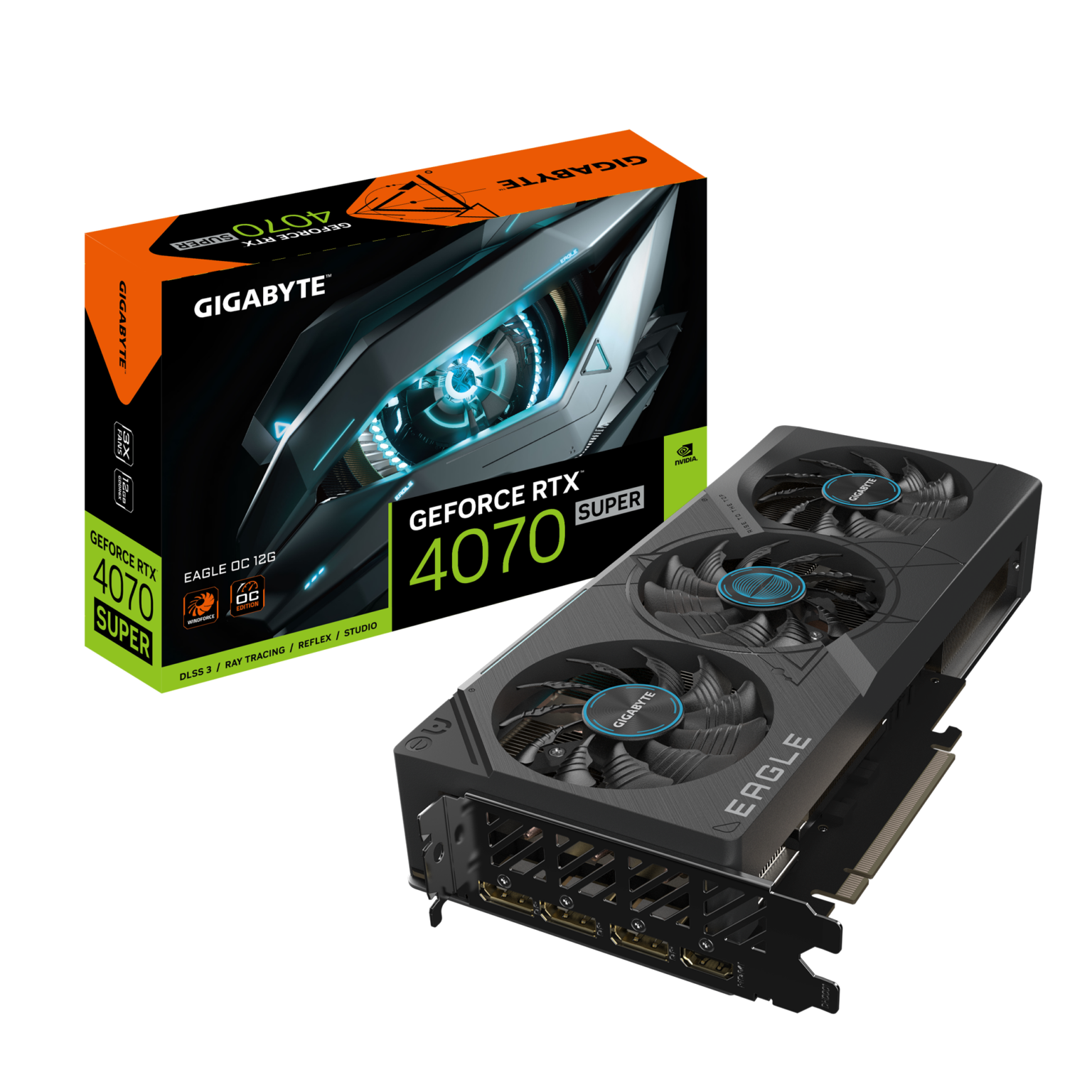Gigabyte GeForce RTX 4070 SUPER EAGLE OC 12G GDDR6 - H.K.C.Computer Ltd ...