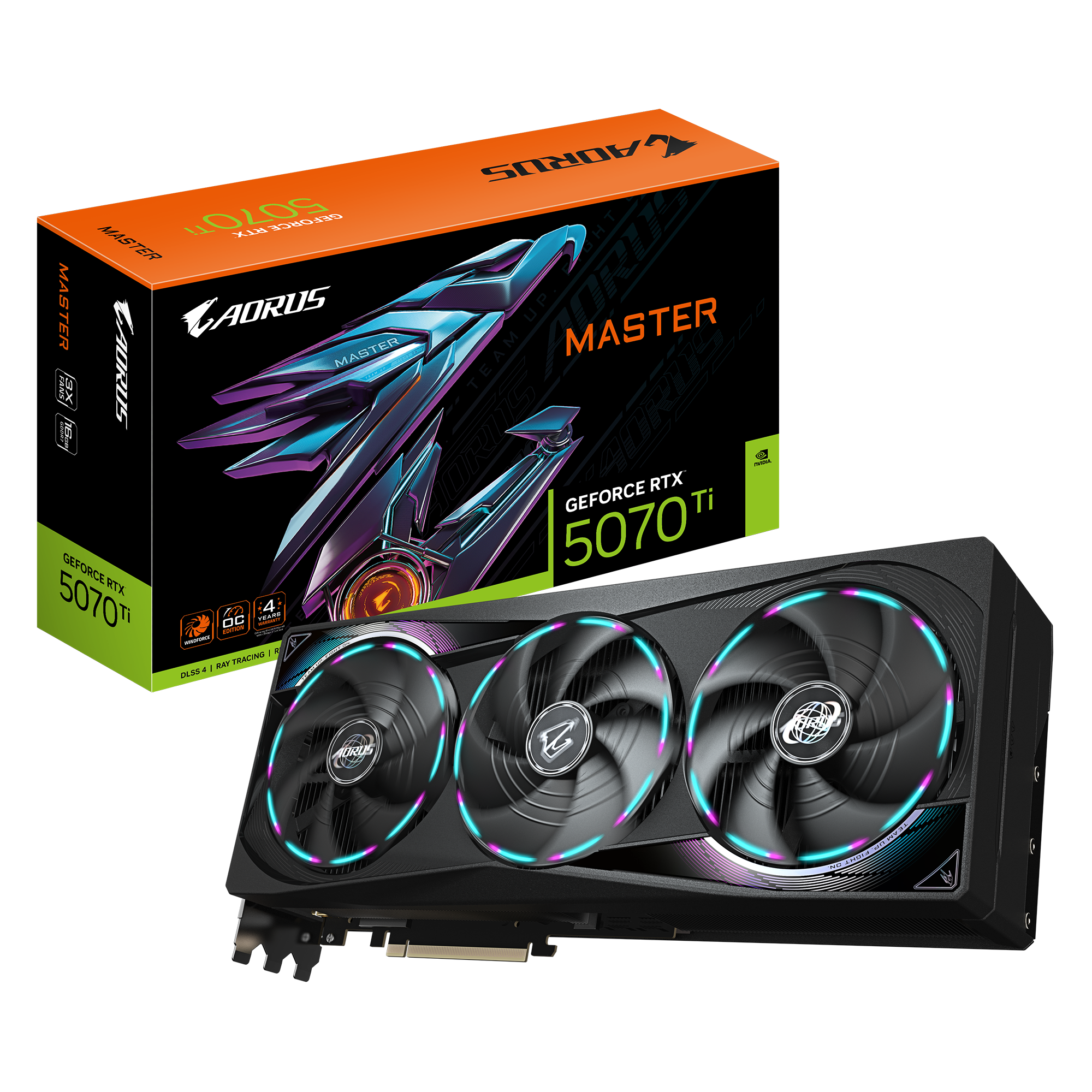 GIGABYTEAORUS GeForce RTX™ 5070 Ti MASTER 16G - H.K.C.Computer Ltd.-香港 ...